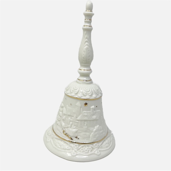 Home Trends | Accents | Jade Porcelain Dinner Bell Christmas Winter ...
